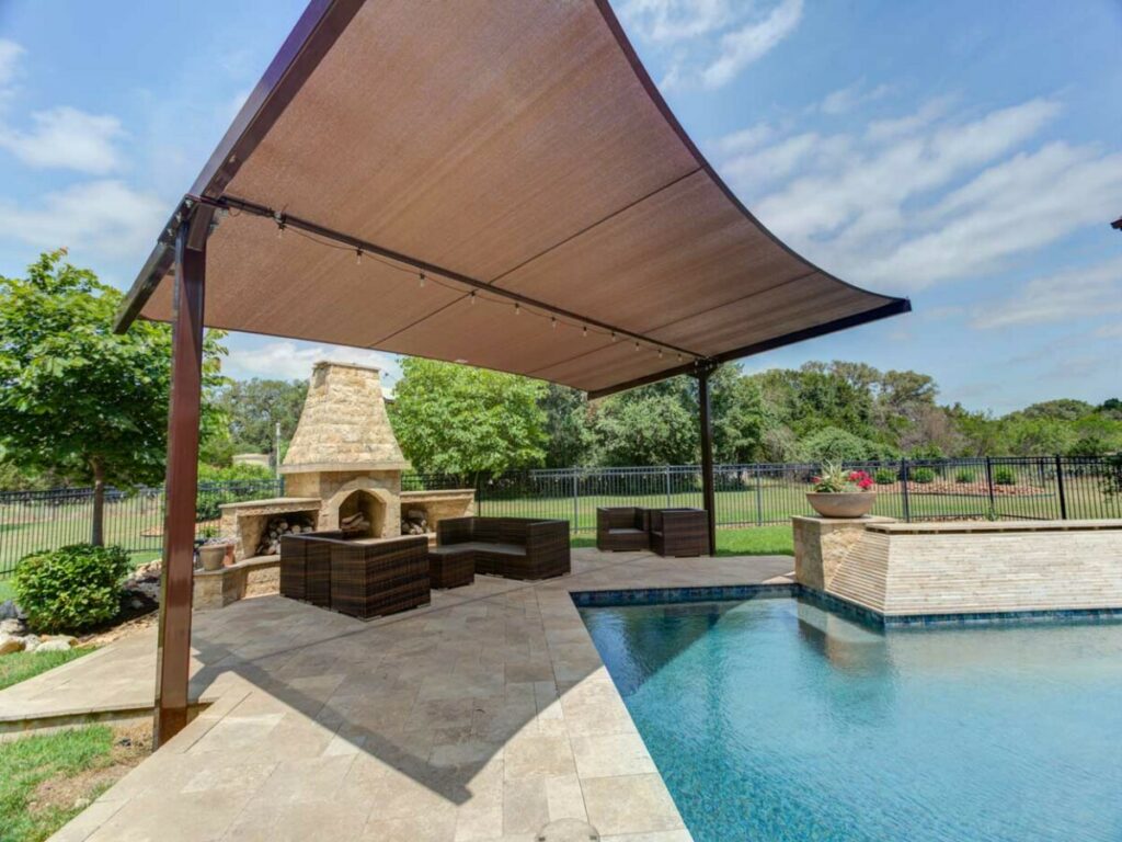 Residential Metal Shade Sail Structures